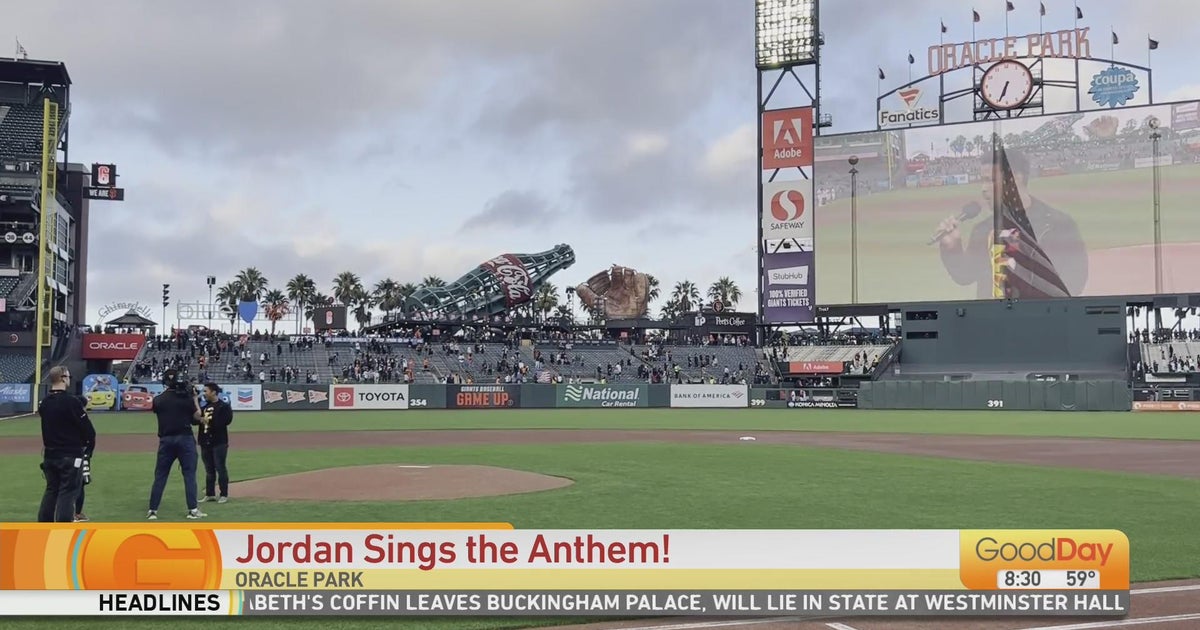 Jordan Segundo sings the anthem at the SF Giants game - Good Day Sacramento