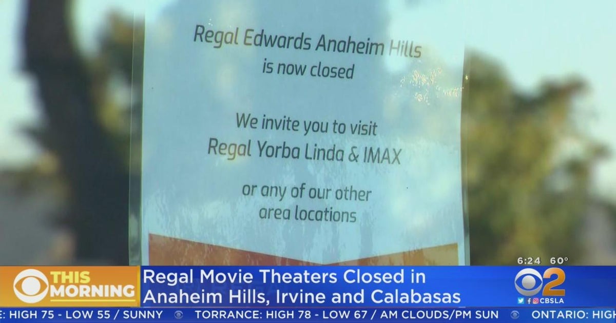 Movie ticketholders find some Regal theaters abruptly closed - CBS Los ...