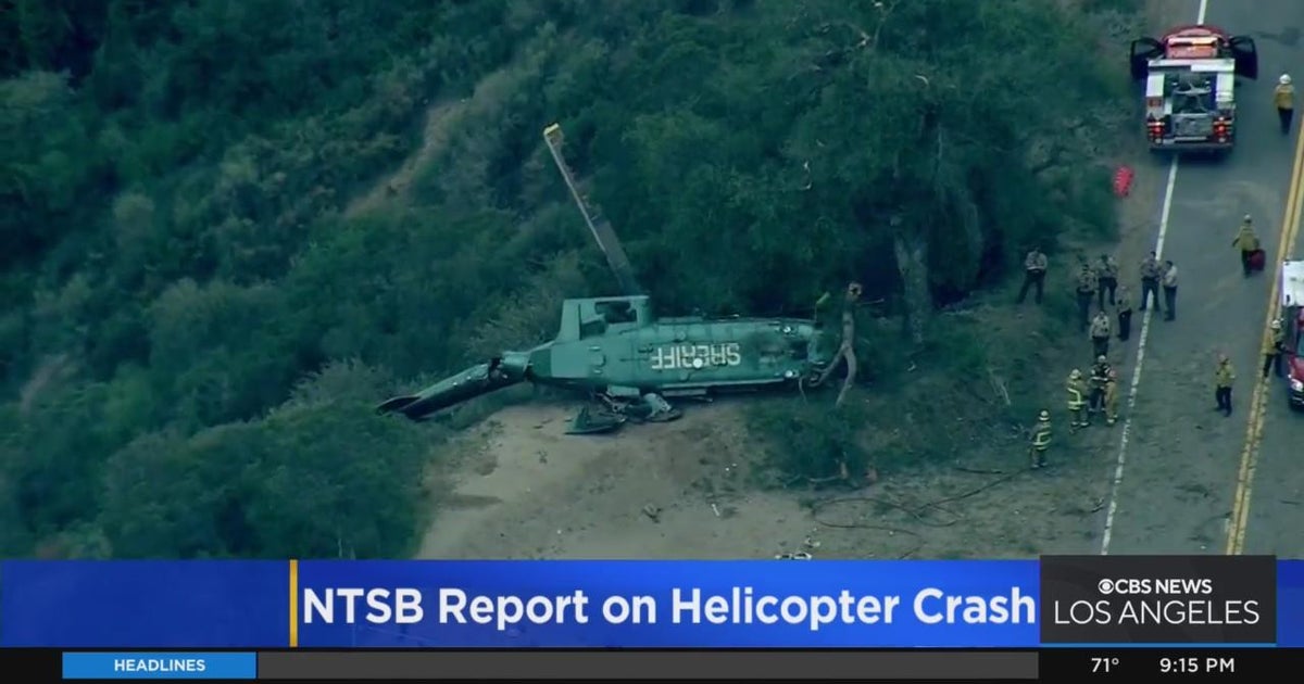NTSB releases report on LASD chopper crash in March - CBS Los Angeles