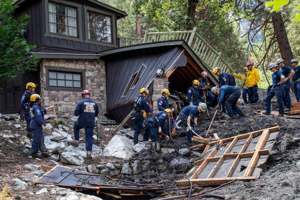Dozens of homes, buildings damaged or destroyed by mudslides in Forest ...