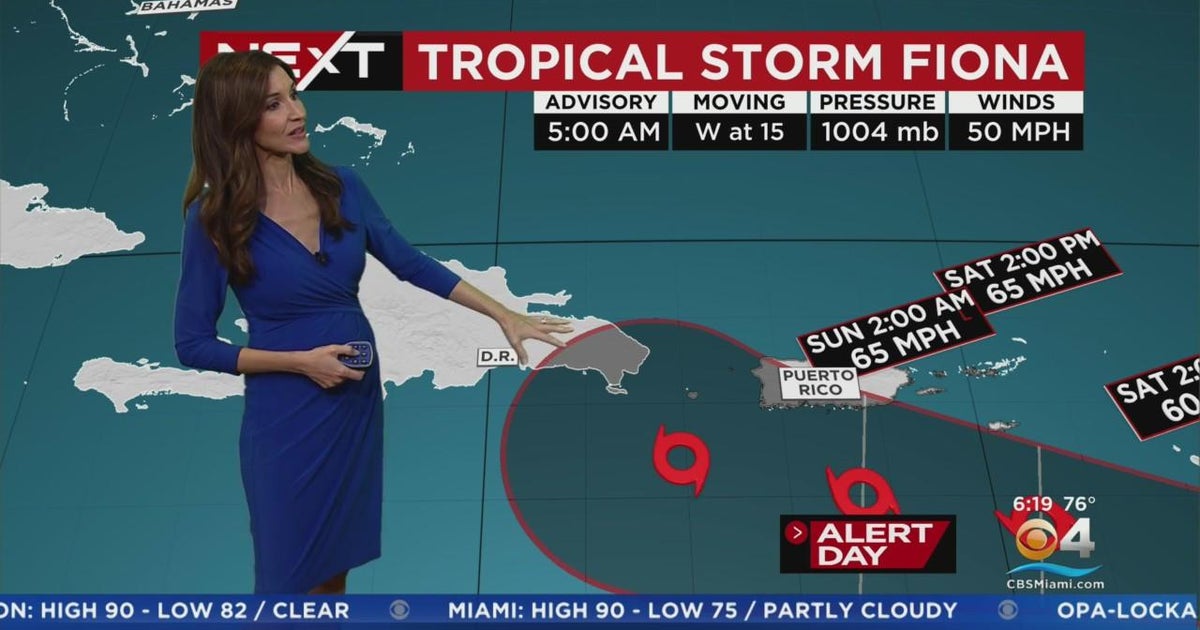 Tracking Tropical Storm Fiona 9/16/2022 6AM - CBS Miami
