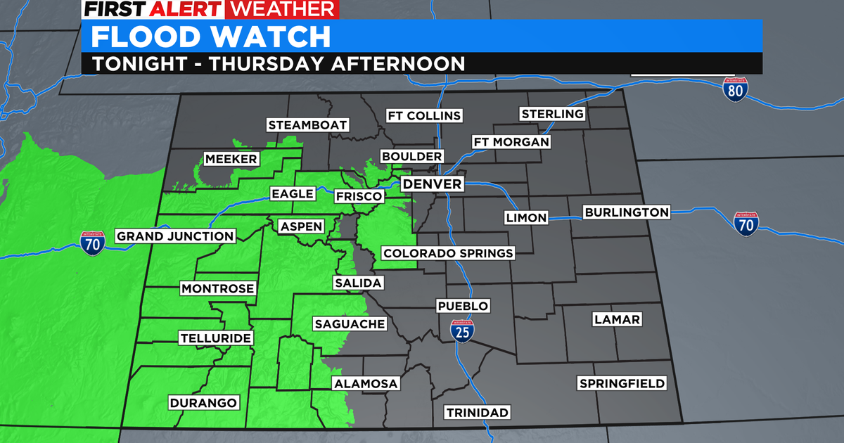 About half of Colorado under a Flood Watch with soaking rain on the way ...