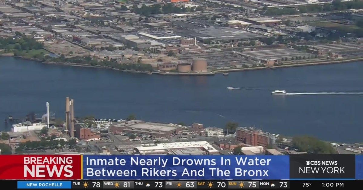 Inmate nearly drowns in the waters near Rikers Island - CBS New York