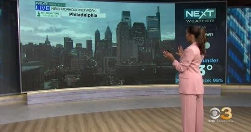 NEXT Weather: Shower chances Thursday - CBS Philadelphia