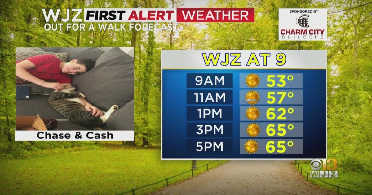 Marty Bass has your Friday morning forecast - CBS Baltimore