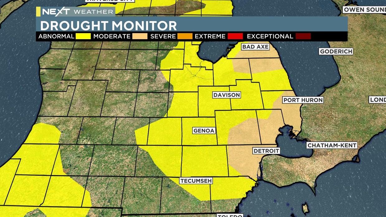 Southeast Michigan reaches first official stage of drought - CBS Detroit