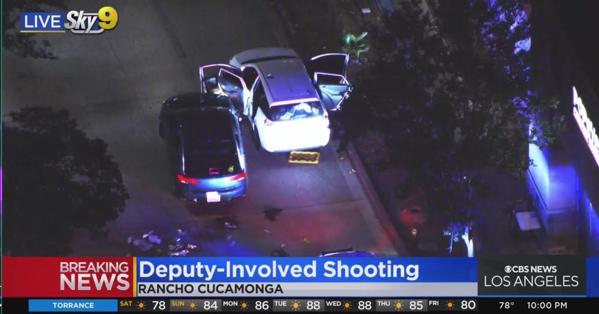 Deputy-involved shooting unfolds in Rancho Cucamonga - CBS Los Angeles