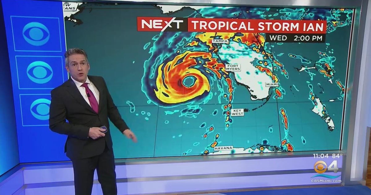 Tracking Tropical Storm Ian: Sunday evening update - CBS Miami