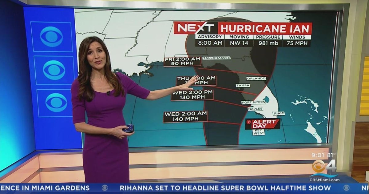 Tracking Hurricane Ian 9/26/2022 9AM - CBS Miami