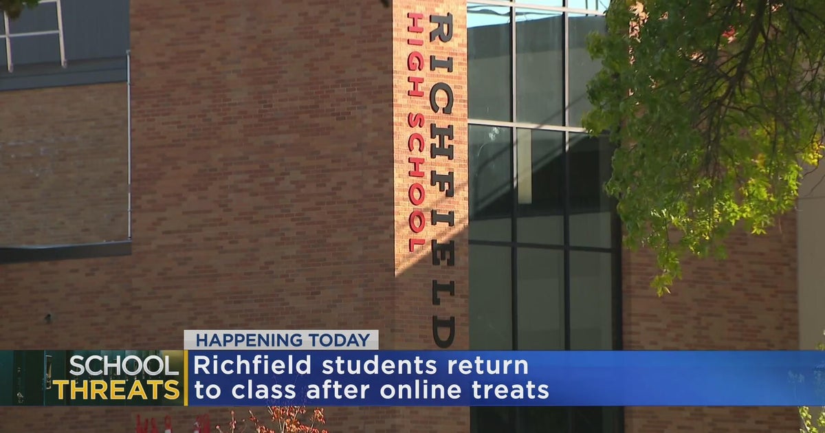 Richfield students return to class after online threats - CBS Minnesota