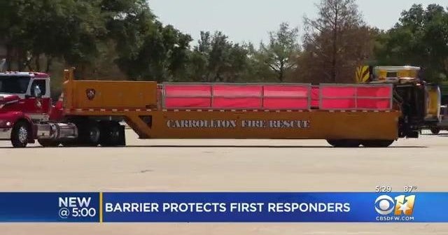 New 'blocking trailer' is protecting Carrollton first responders - CBS ...