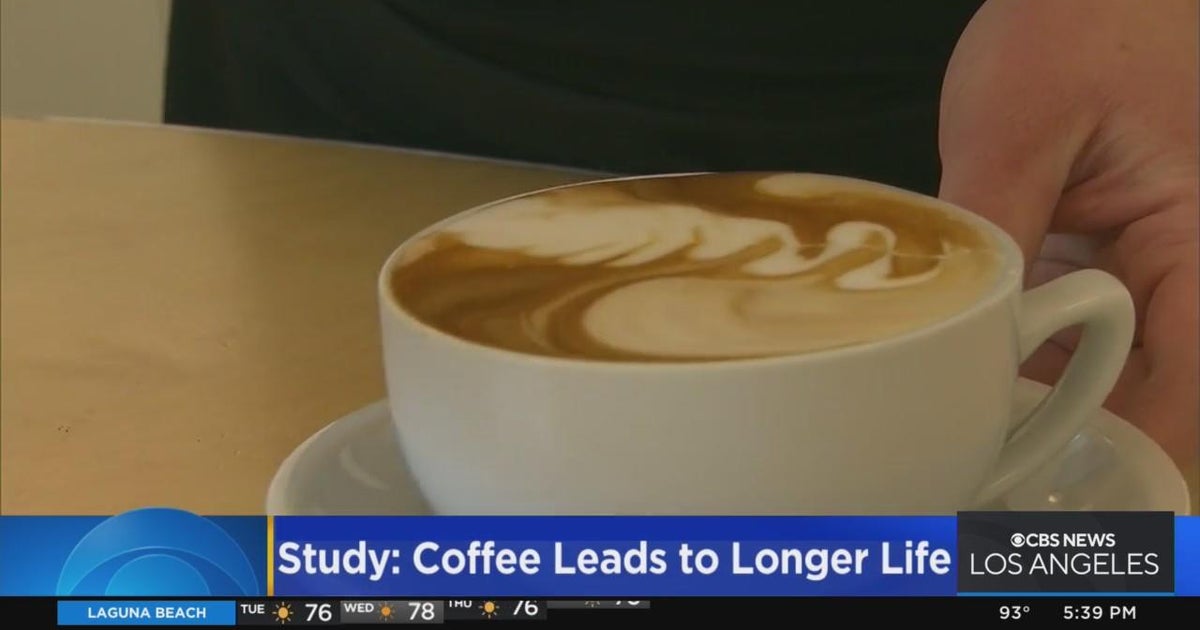 Study suggests drinking coffee could lead to a longer life - CBS Los ...