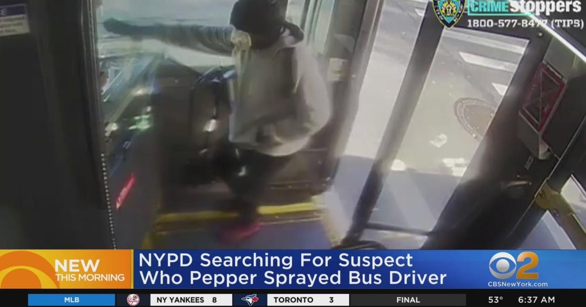 Bus Driver Pepper Sprayed In Manhattan Cbs New York