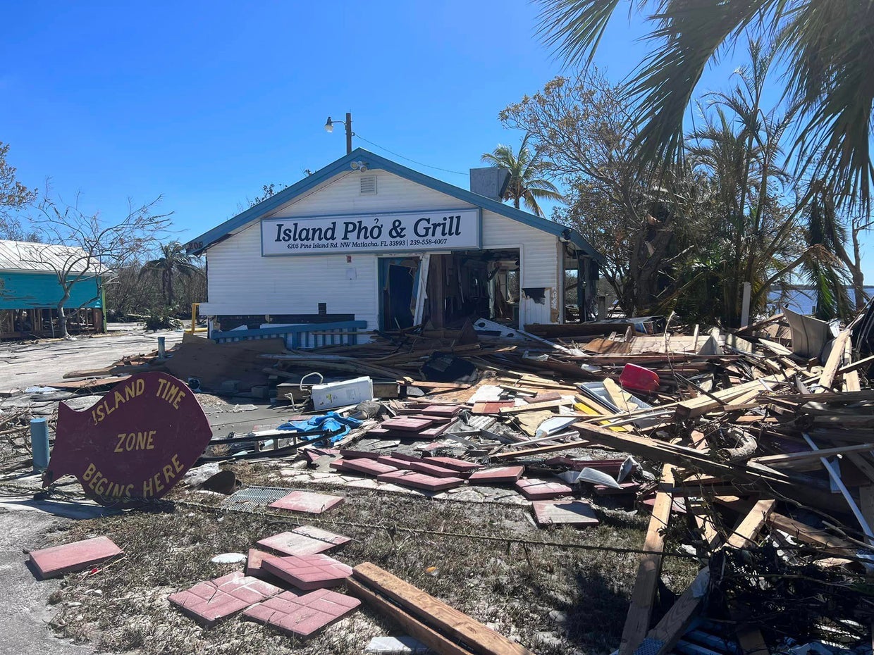Photos show Hurricane Ian's catastrophic damage - CBS News