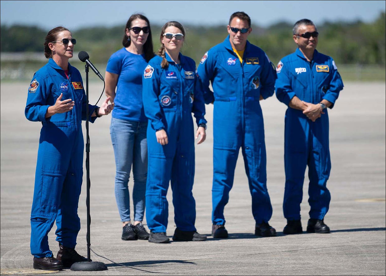 Crew flies to Florida ahead of launch to International Space Station ...