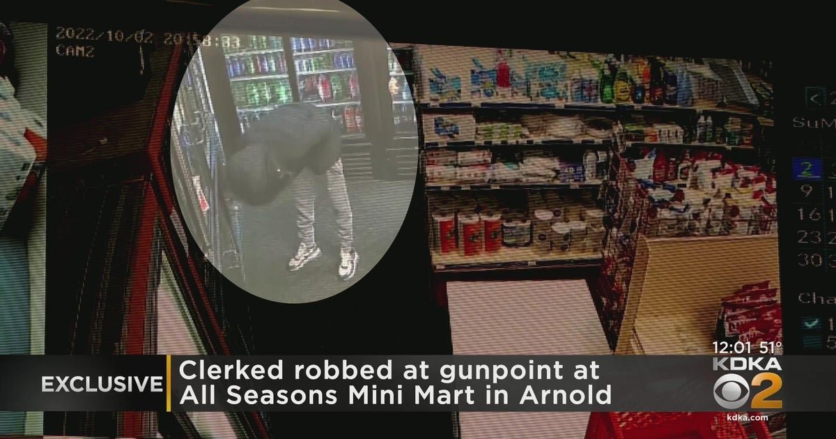 Robbery caught on video at Arnold mini mart - CBS Pittsburgh