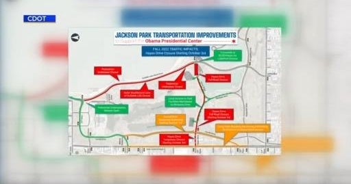 Street closures for Obama Presidential Center construction, Chicago ...