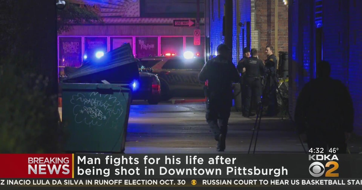 Man in critical condition after Downtown Pittsburgh shooting - CBS ...