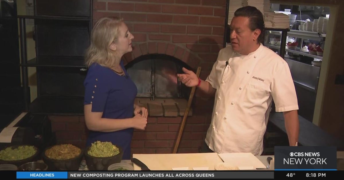 Chef Julian Medina prepares signature quesadillas at Toloache - CBS New ...