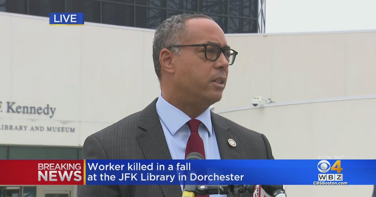 Window washer dies in fall at JFK Library in Boston - CBS Boston