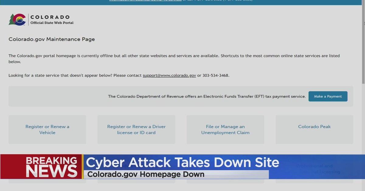 Colorado.gov hacked by "foreign actor," state says - CBS Colorado