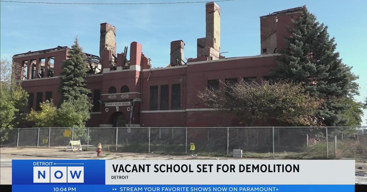 Vacant school building in Detroit set for demolition - CBS Detroit