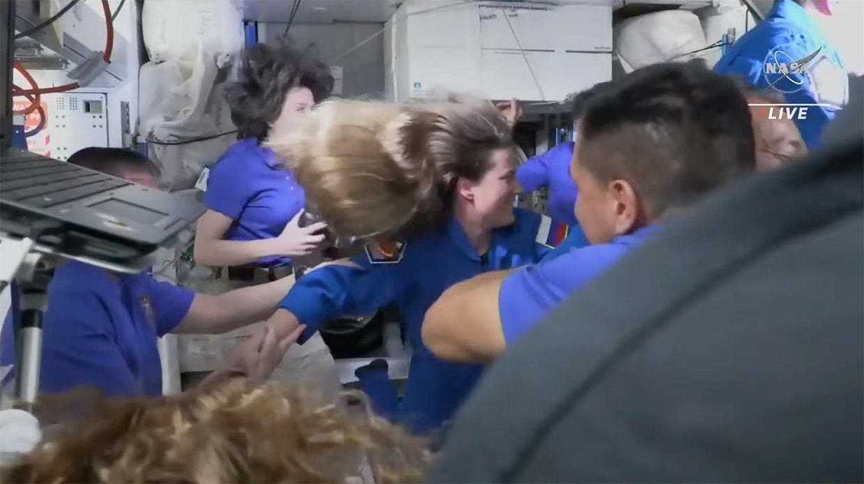 SpaceX Crew Dragon successfully docks at International Space Station - CBS News