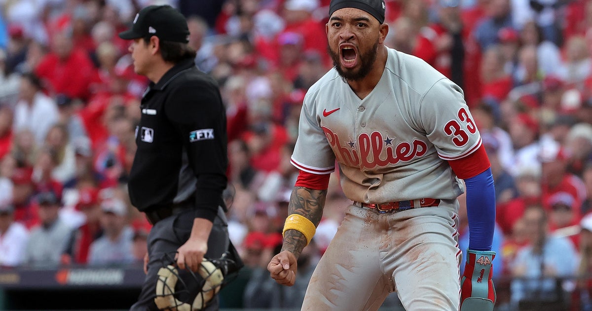 Phillies' 6-run ninth tops Cardinals in 6-3 wild-card win - CBS ...