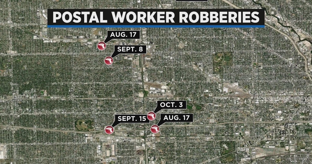 Armed robber targeting postal workers for master keys - CBS Chicago