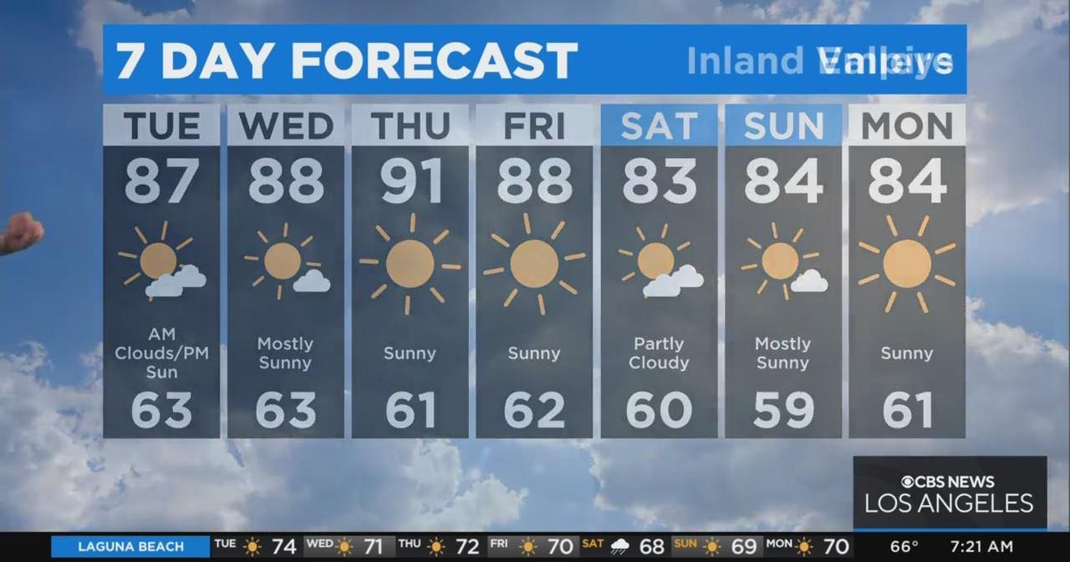 Tuesday weather forecast (Oct. 11) - CBS Los Angeles