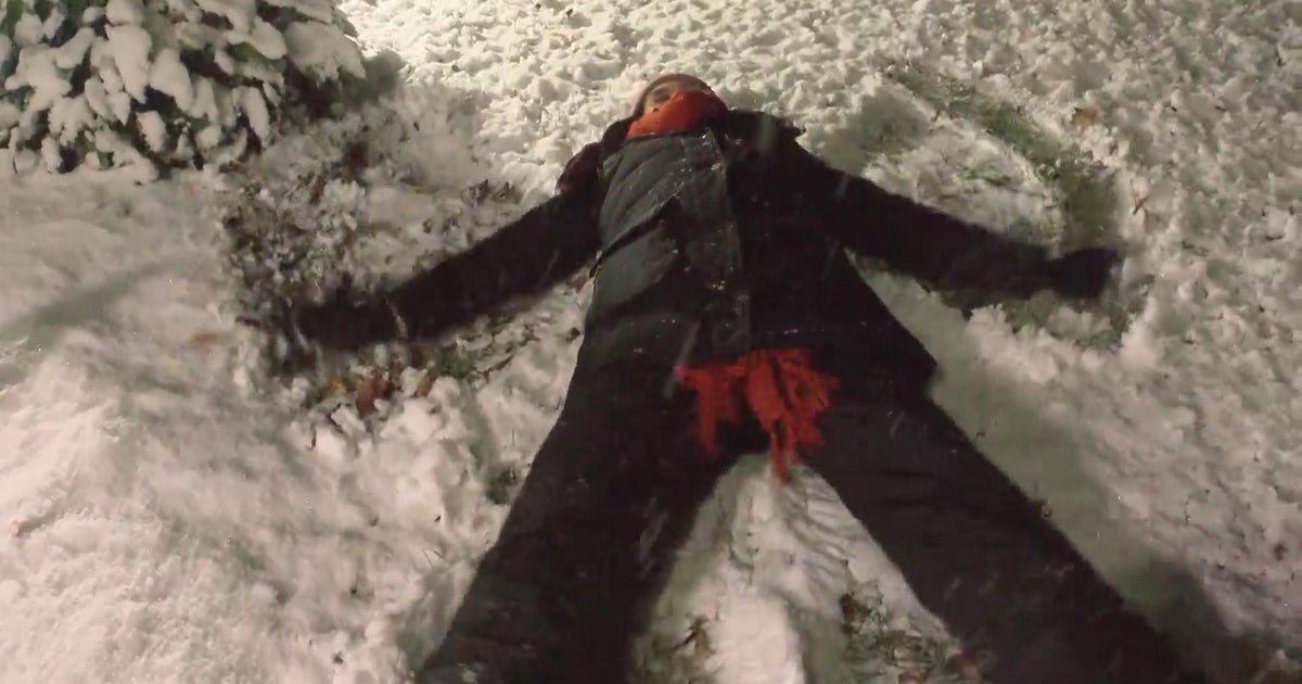 WCCO’s Pauleen Le makes a snow angel - CBS Minnesota