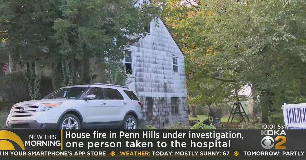 One person hospitalized in house fire in Penn Hills - CBS Pittsburgh