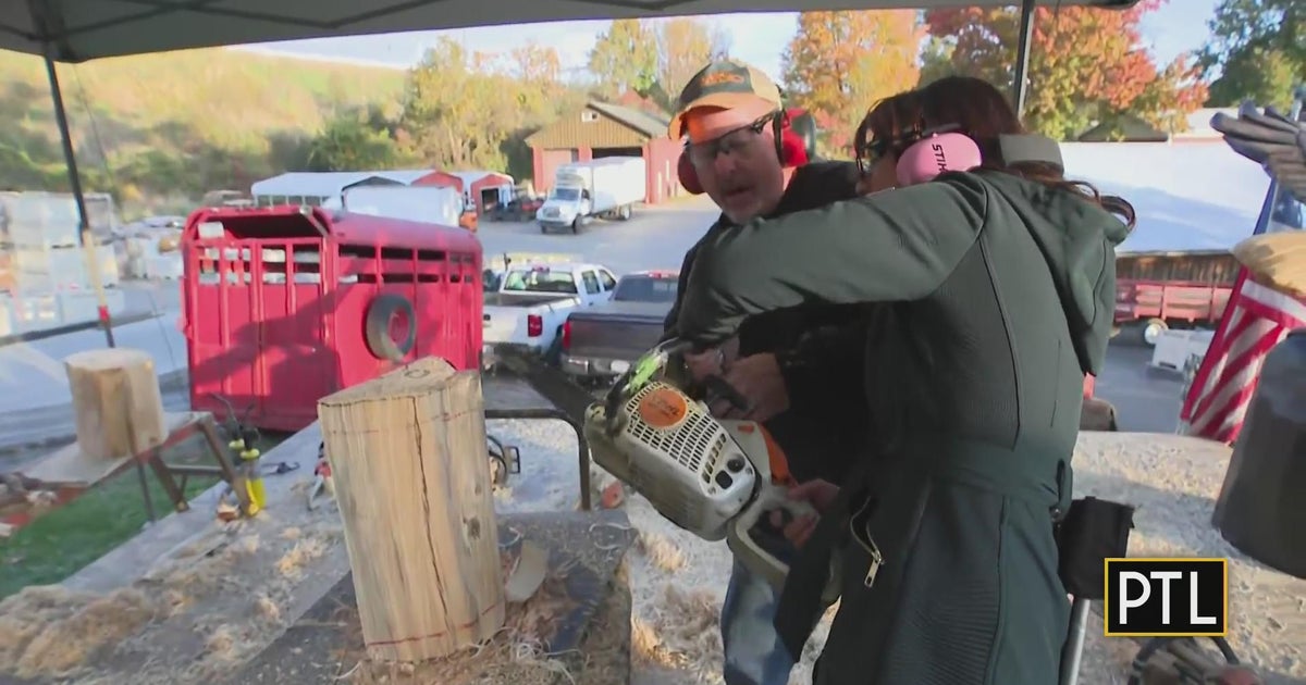 Wood carving with Daisy - CBS Pittsburgh