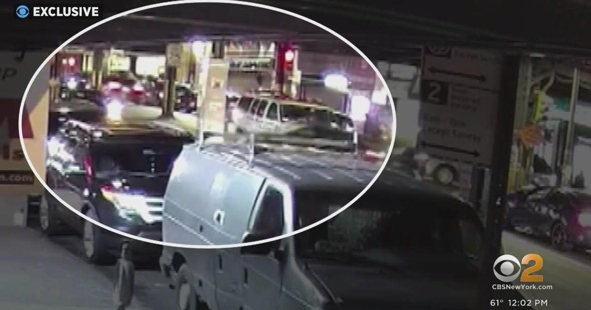 Video shows car mow down officer in the Bronx - CBS New York