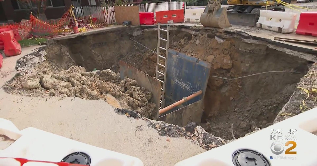 Regent Square residents fed up with massive construction hole on East ...