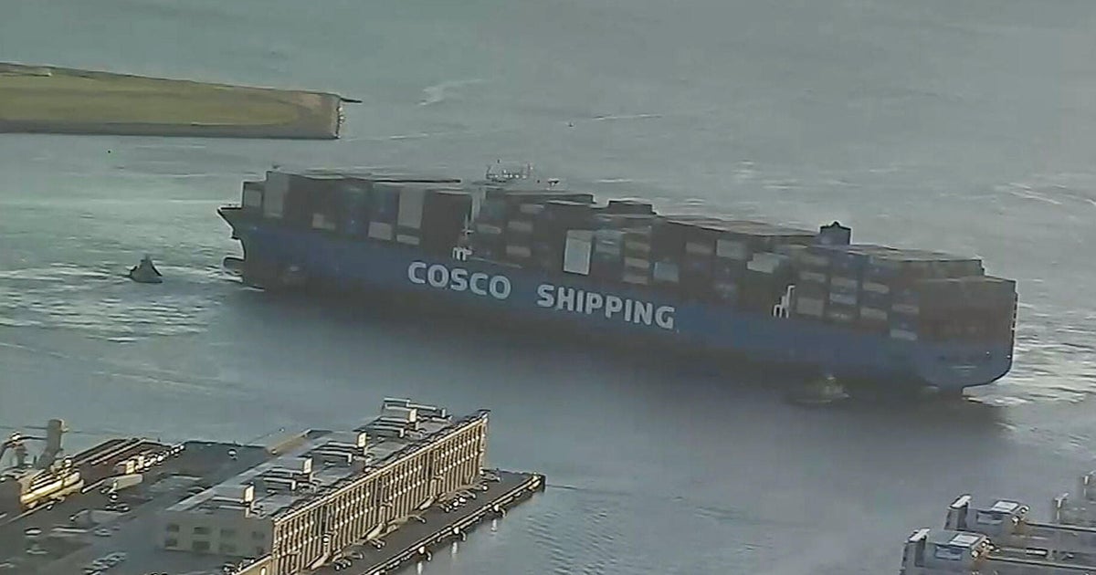 Raw Video: Largest container ship ever to visit Boston's Conley ...