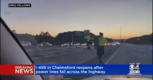 I-495 in Chelmsford reopens after power lines fall across the highway ...
