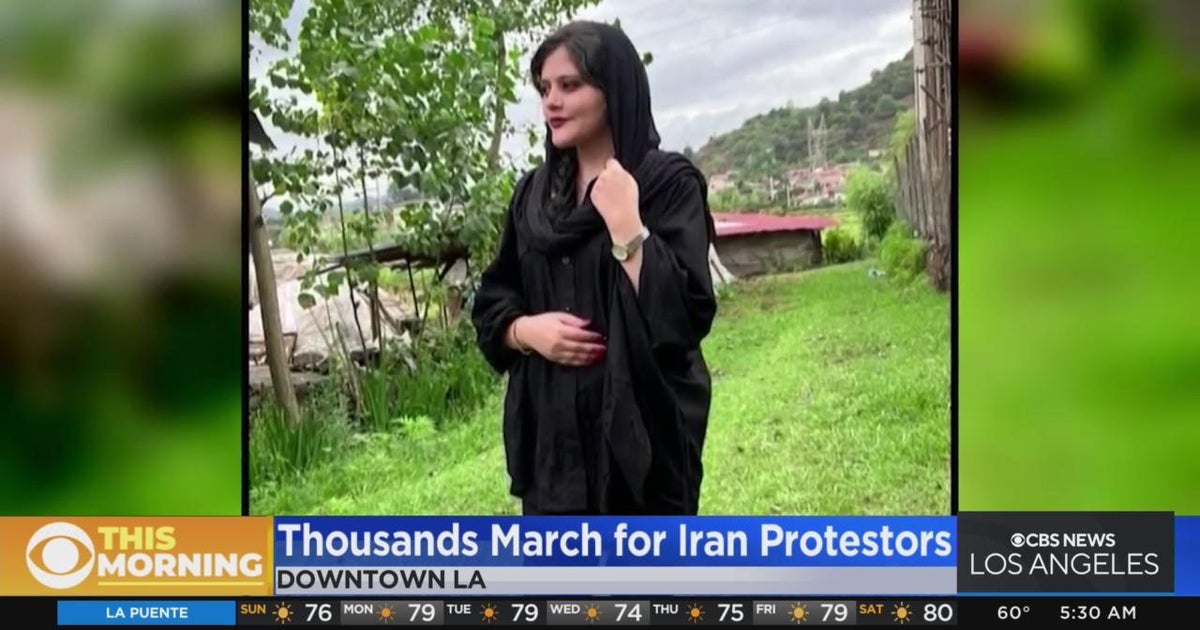 Thousands gathered in downtown LA in solidarity with protesters in Iran ...