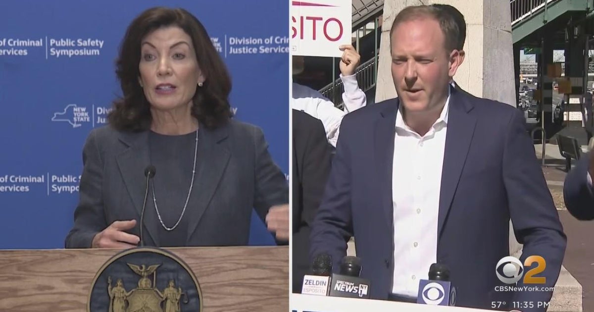 Rep. Zeldin agrees to debate with Gov. Hochul on Tuesday - CBS New York