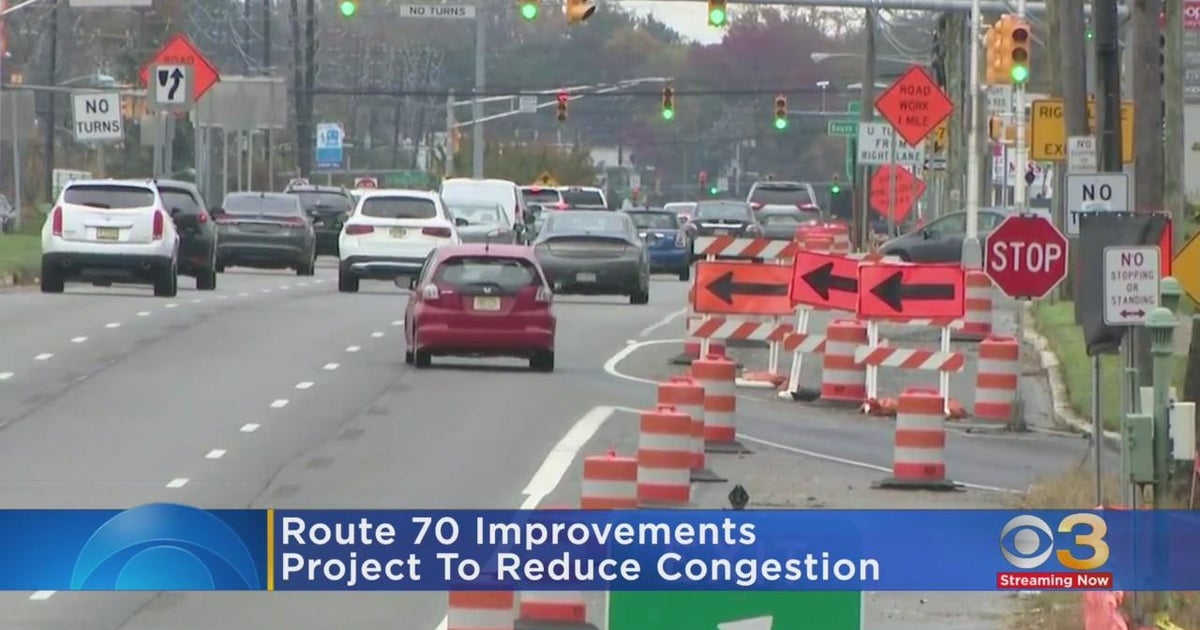 Route 70 improvements project to reduce congestion - CBS Philadelphia