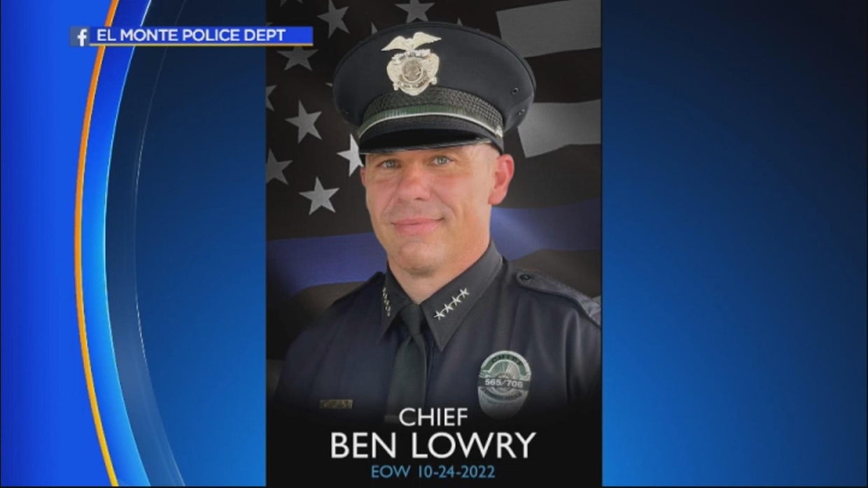 Memorial, procession held honoring El Monte Police Chief Ben Lowry - CBS Los Angeles