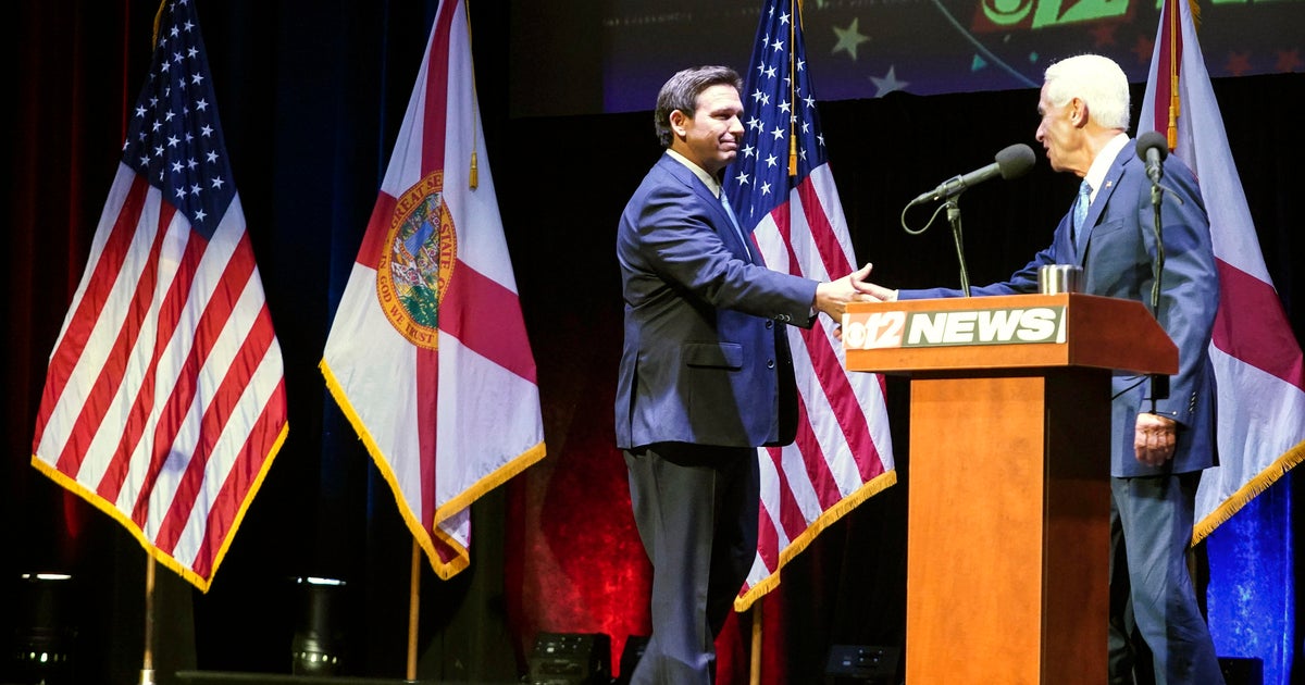 Who won? DeSantis, Crist faced off in heated debate - CBS Miami