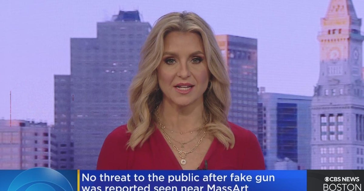 No threat to public after fake gun reported near MassArt - CBS Boston