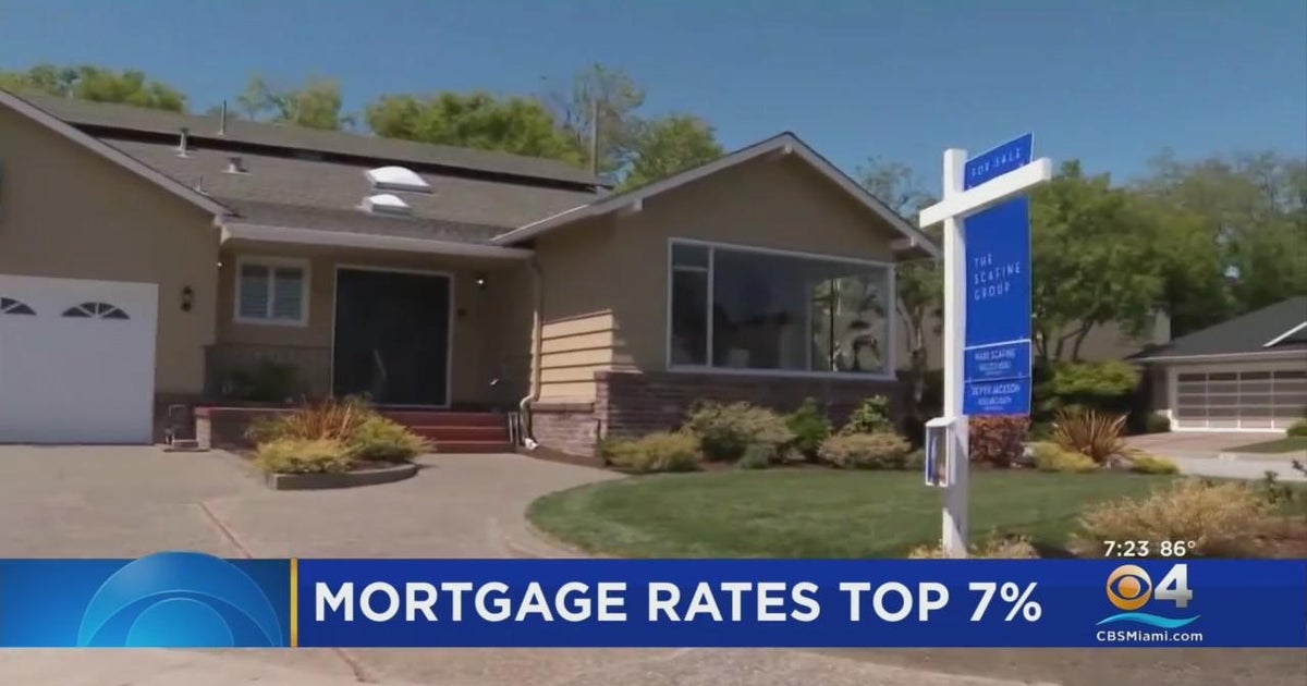Mortgage rates top 7% - CBS Miami