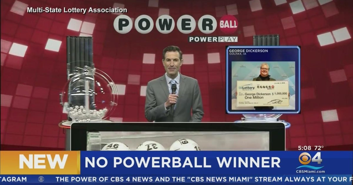 No big winner, Powerball jackpot rolling over - CBS Miami