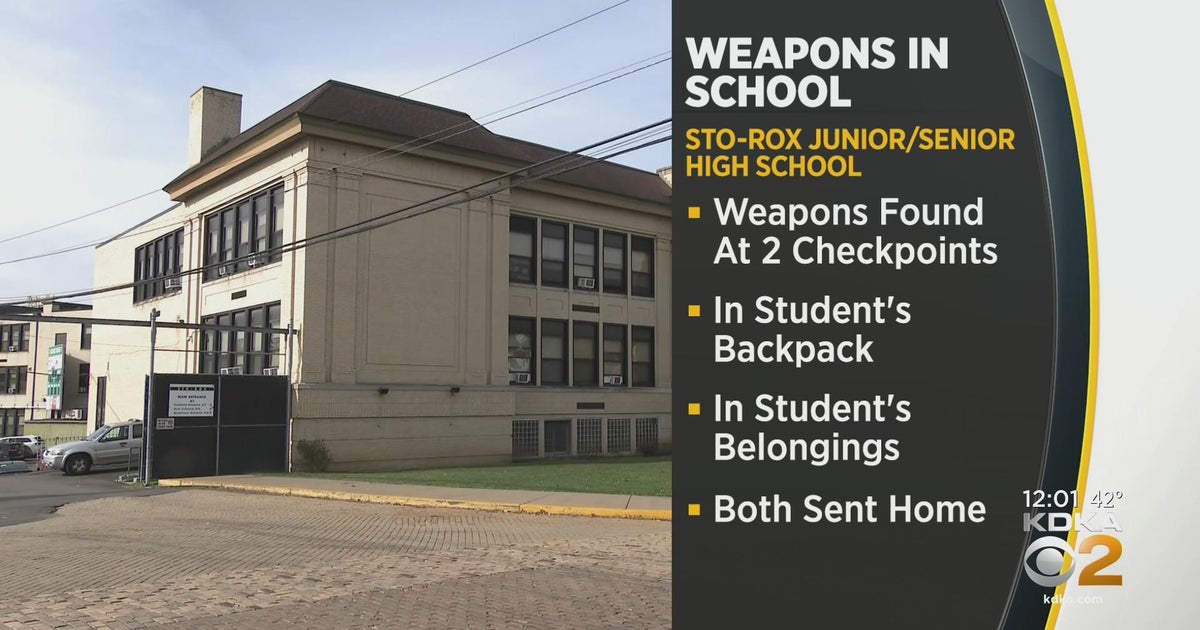 Weapons found at Sto-Rox Jr/Sr High School - CBS Pittsburgh