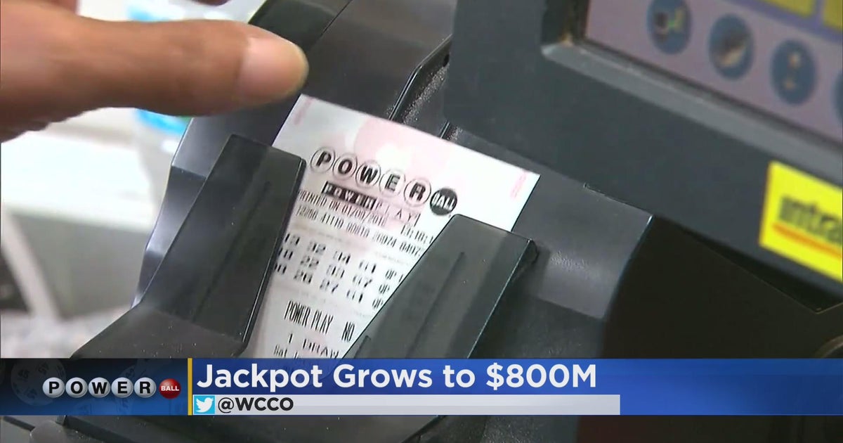 Powerball jackpot grows to $800 million - CBS Minnesota