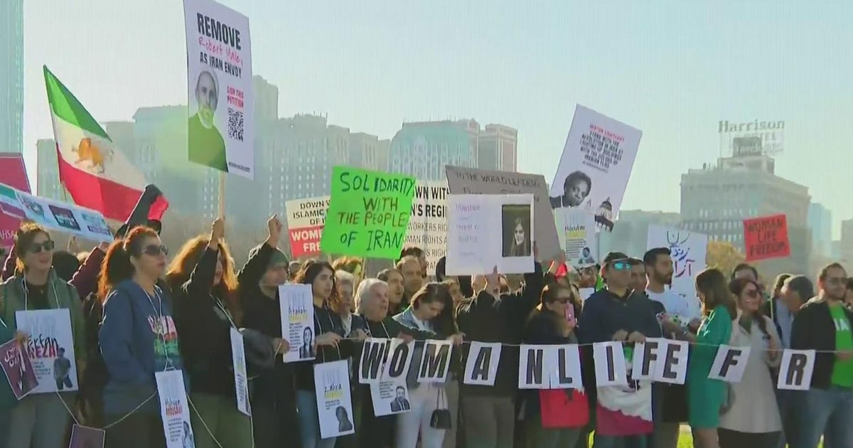 Demonstrators gather at Buckingham Fountain in support of protests in ...