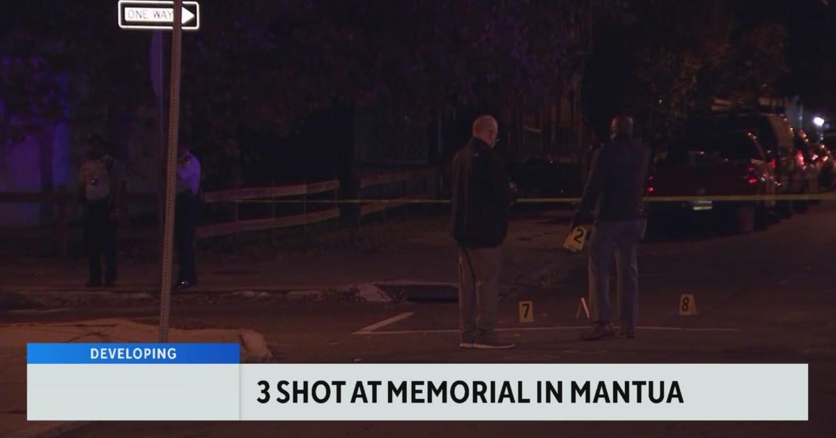 3 people shot at vigil in Mantua: police - CBS Philadelphia