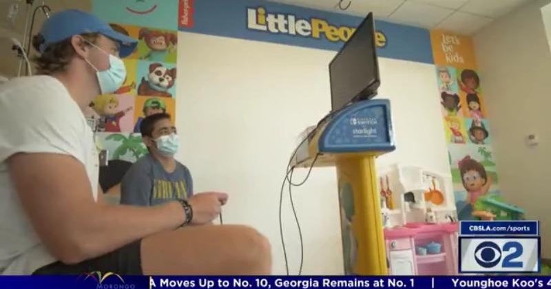 UCLA's Nelson giving his time to pediatric patients - CBS Los Angeles